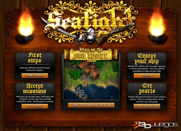 Seafight para Web - 3DJuegos